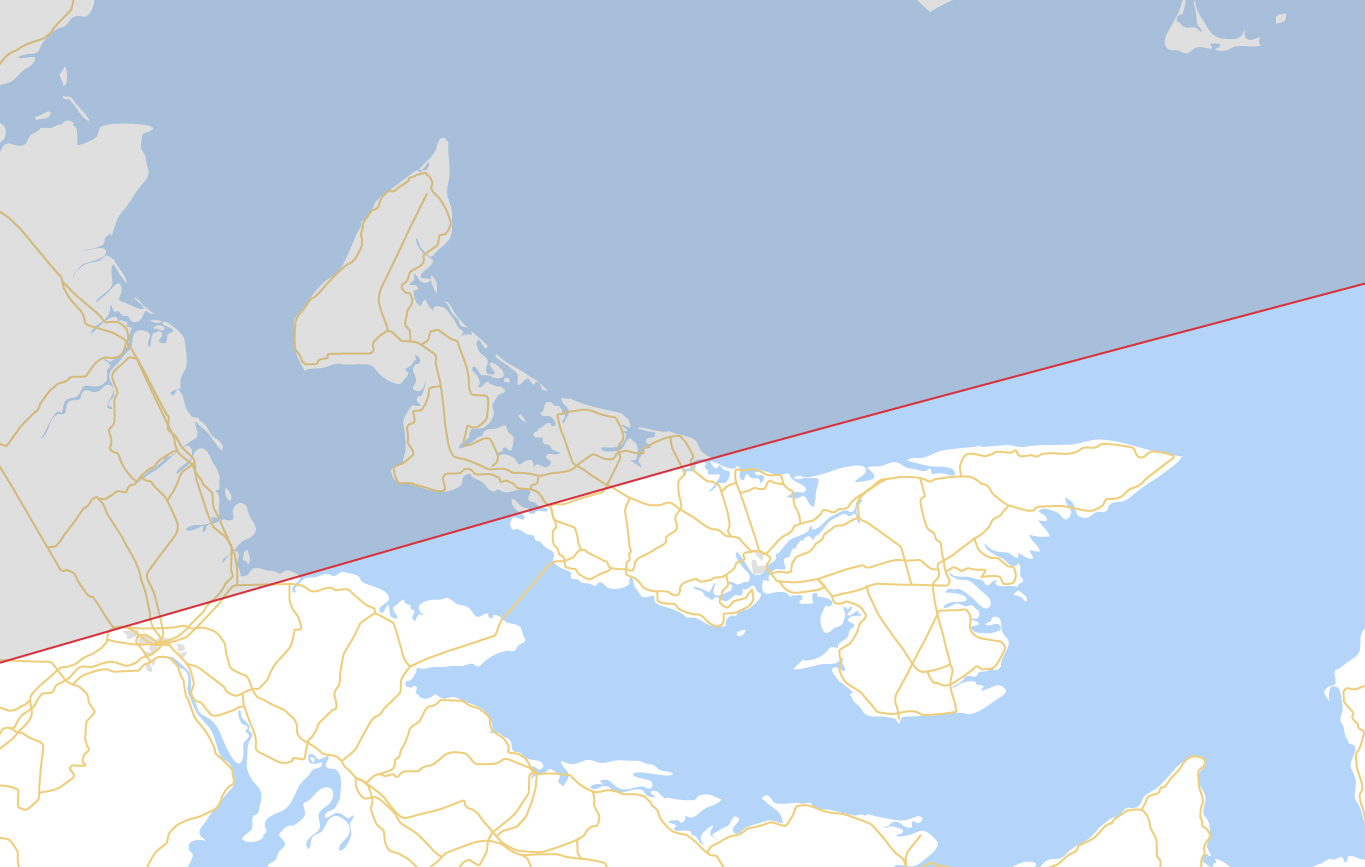 Bathurst Mines New Brunswick eclipse viewing information for the Great ...